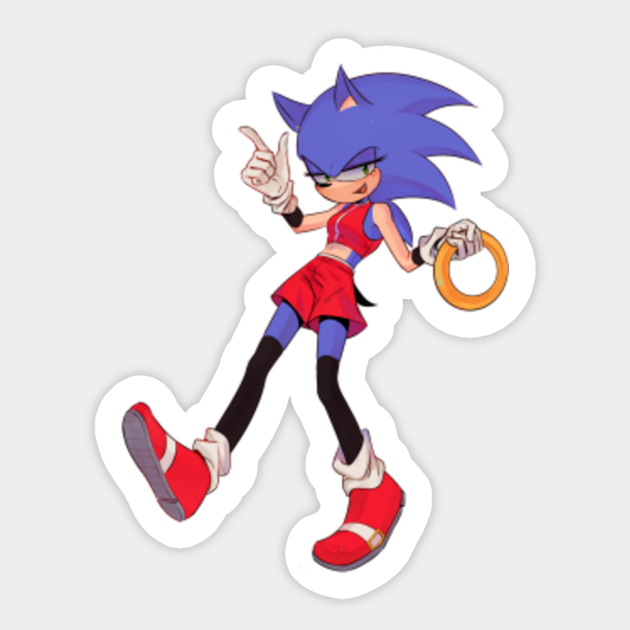 Sonic Genderbend Sonicthehedgehog Sticker Teepublic 